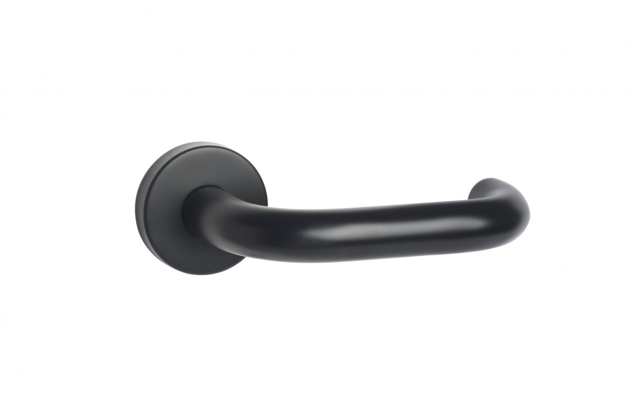 Atlantic Handles Return to Door Safety Lever 19mm on Round Rose in Matt ...
