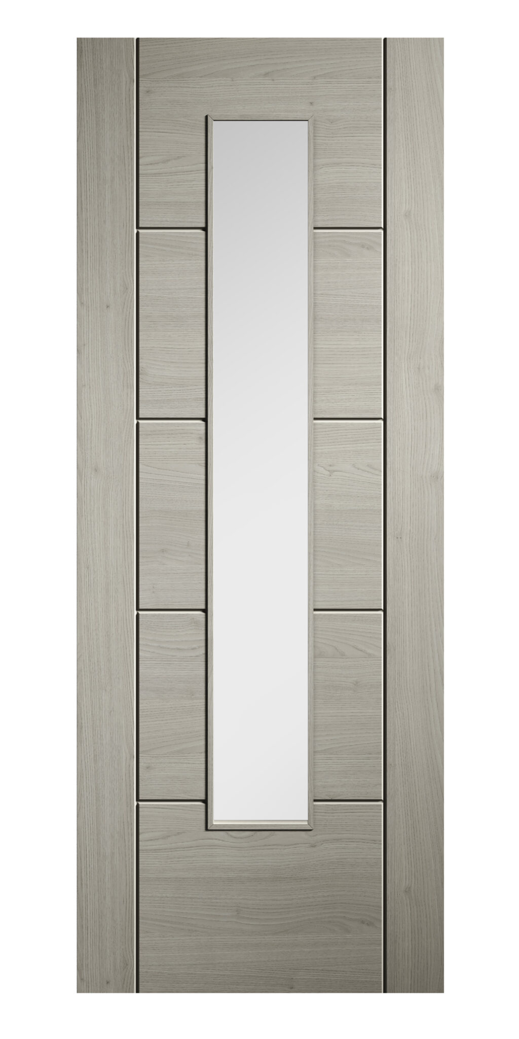 LPD Light Grey Laminate Clear Glazed Ladder Panel Door – MODA Doors