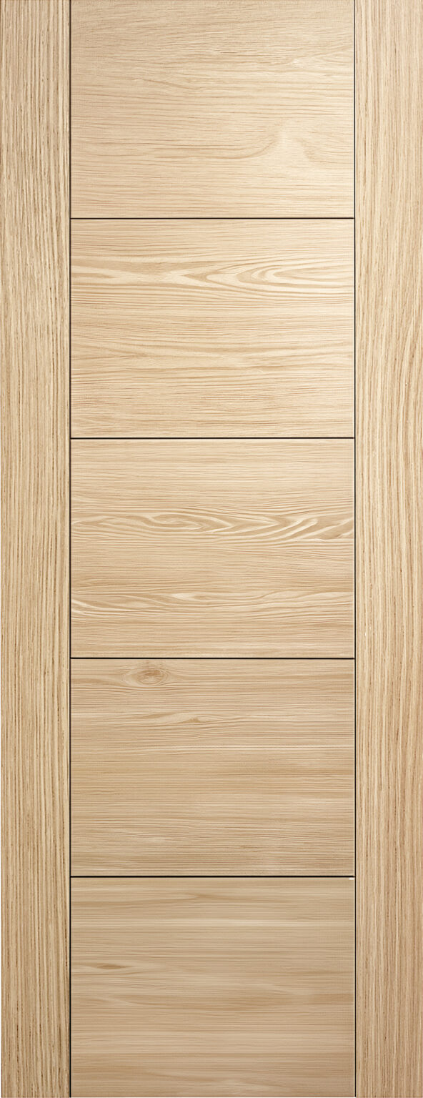 MODA Internal Un-Finished Oak Horizontal V-Groove 5 Panel Door – MODA Doors